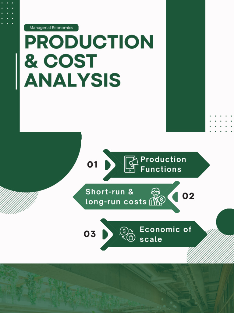 Managerial Economics: Production & Costs | PDF | Production Function ...