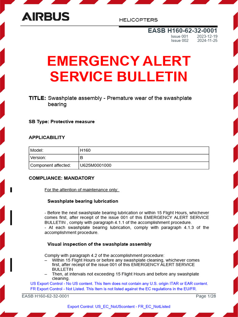 EASB H160-62-32-0001 en 002 | PDF | Helicopter Rotor | Aviation