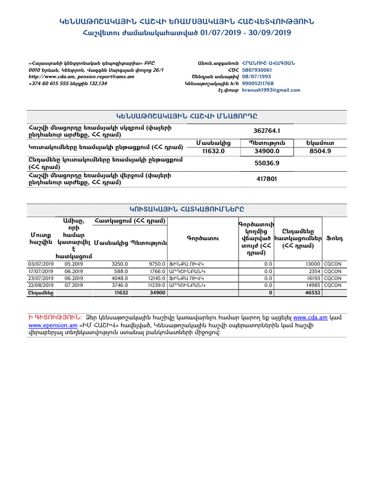 Quarter Report | PDF
