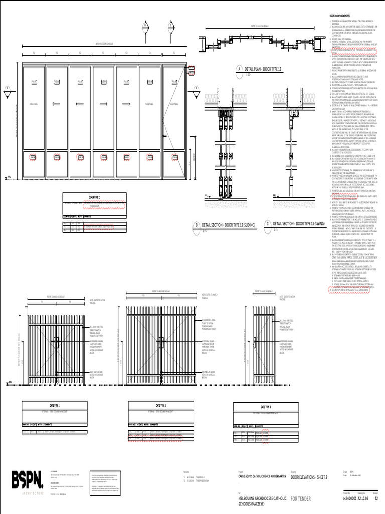 A2.10.02 - Door Elevations - Sheet 3 - T2 - Add01 | PDF | Door ...