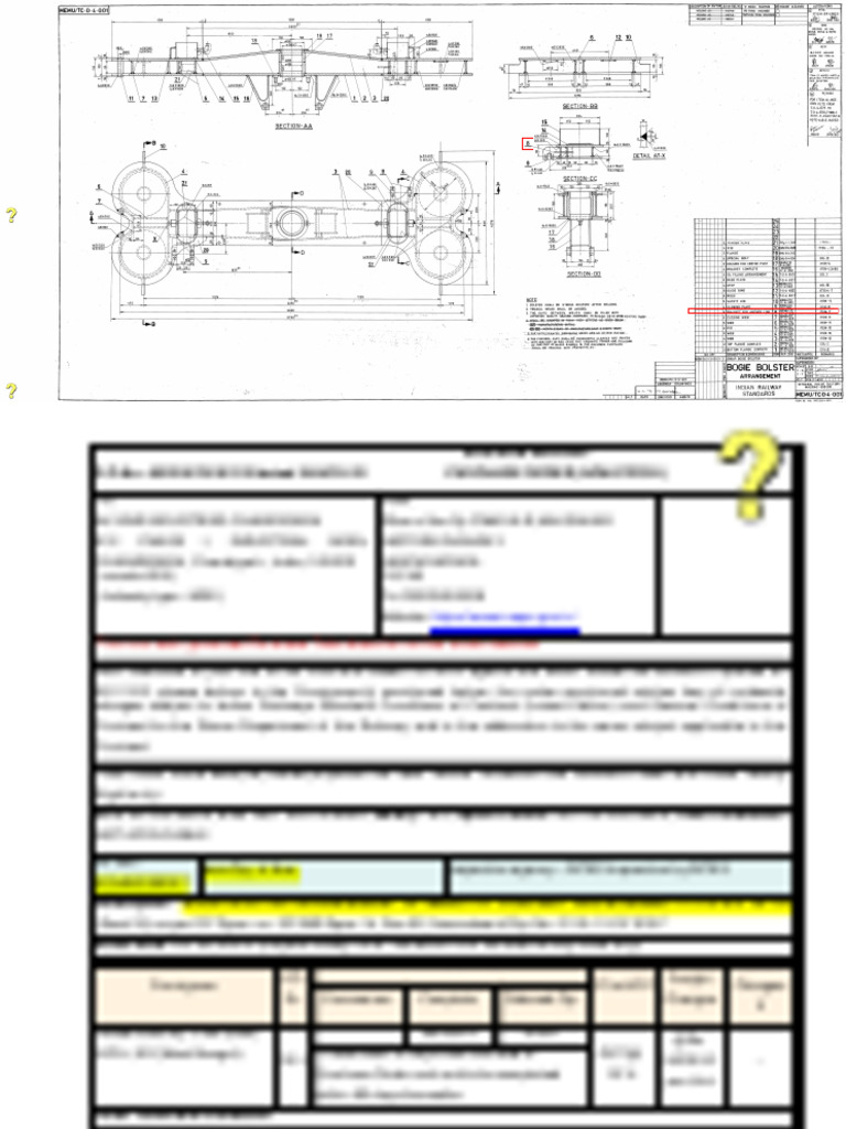 Bogie Bolster Arrangement of Memu TC All Coil Bogie | PDF | Business