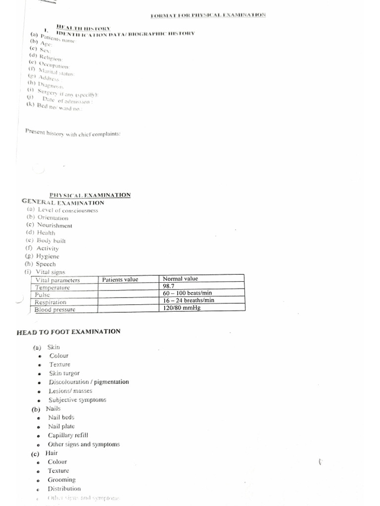 Physical Examination | PDF