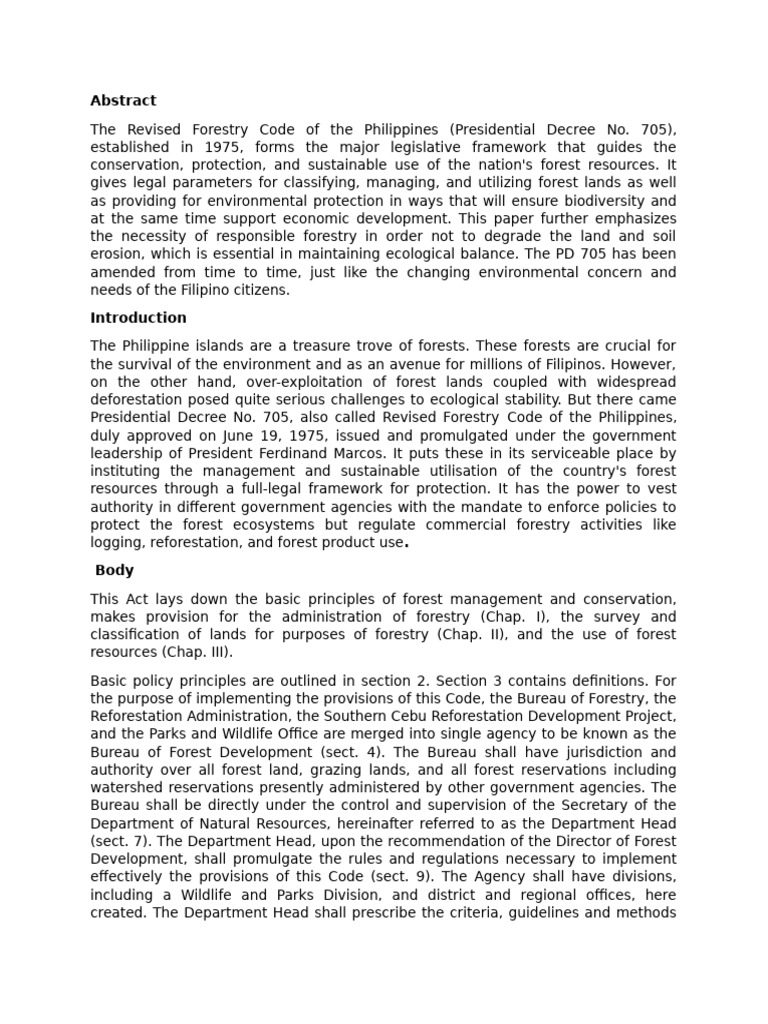 PD705 | PDF | Forestry | Logging