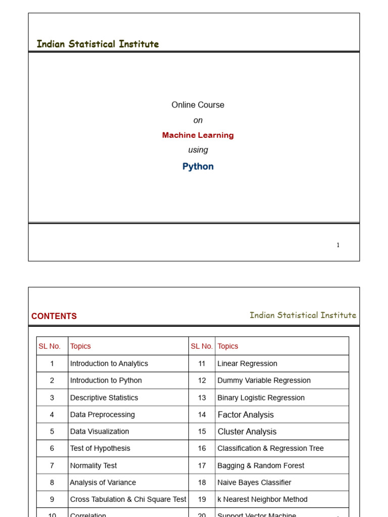 ISI PDF | PDF | Analytics | Statistics