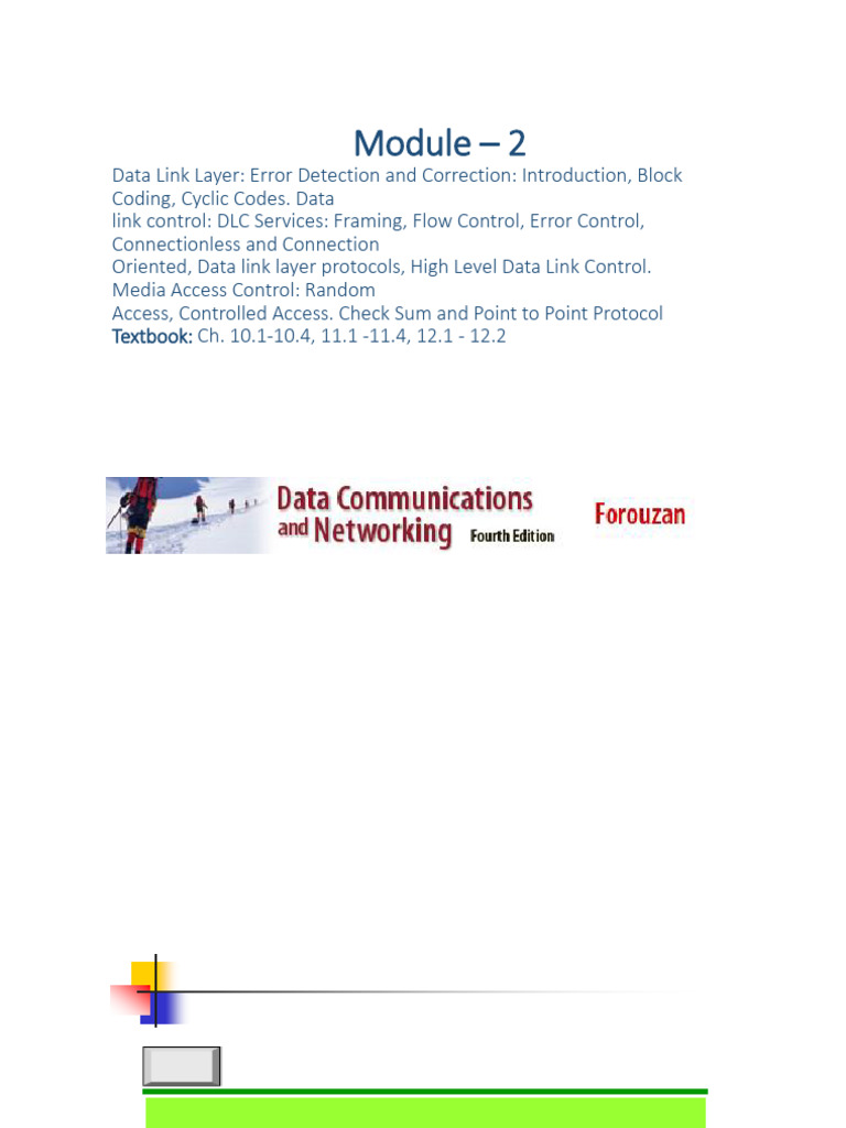 Module - 2 CN VTU 2022 Scheme | PDF | Error Detection And Correction | Encodings