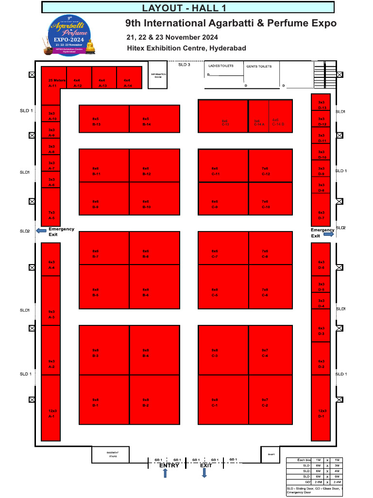 Agarbatti & Perfume Expo 2024 Layout | PDF | Incense | Perfumery