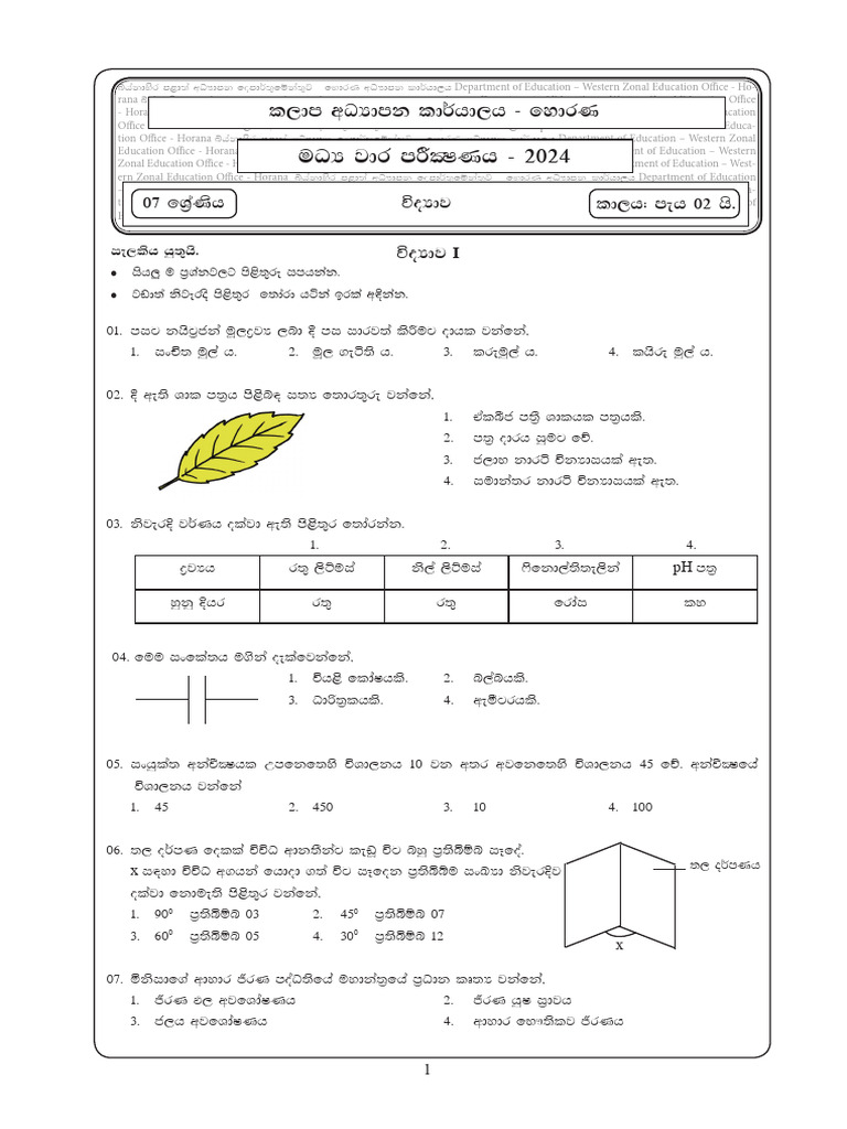 Grad 07 Science I, II | PDF