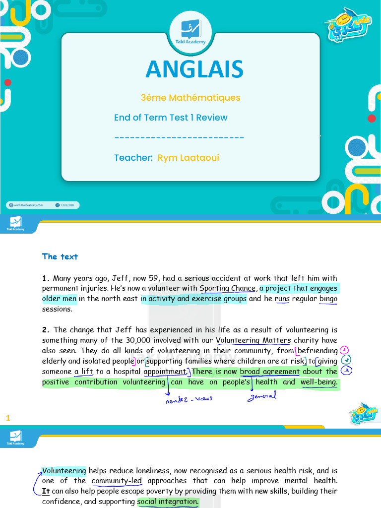 675076c5c7b8c - End of Term Test 1 - 3rd Form - Answers | PDF ...