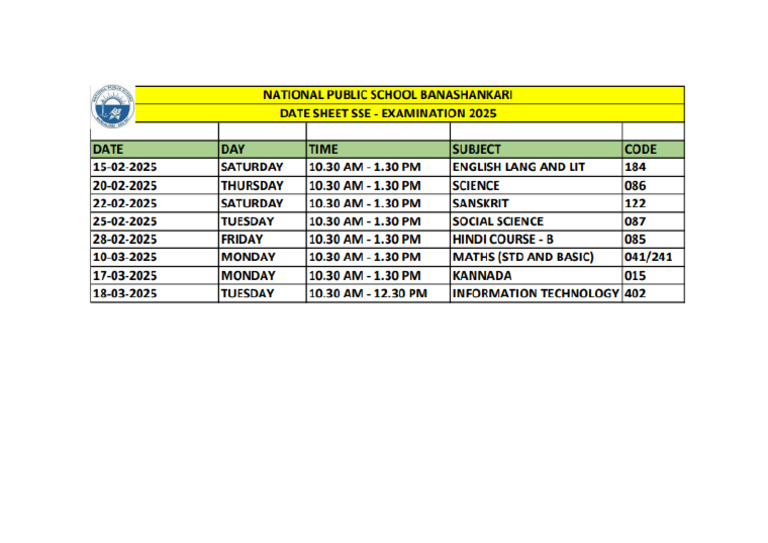 Timetable 43854 | PDF