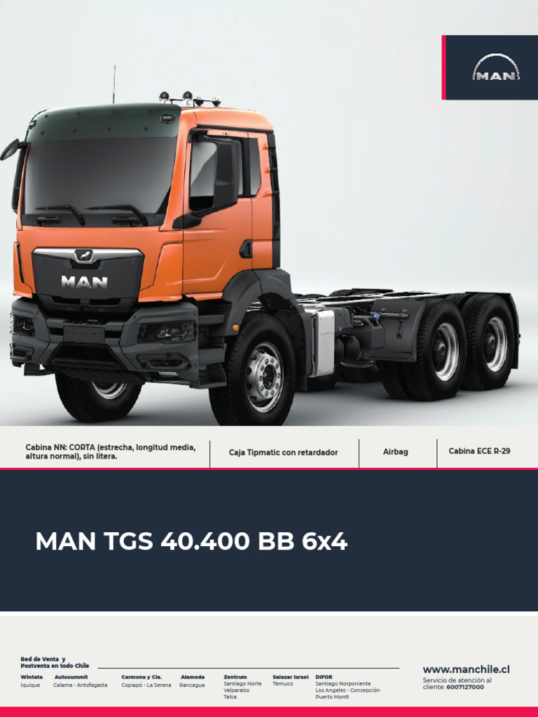 MAN TGS 40.400 BB 6x4 | PDF | Eje | Carros deportivos