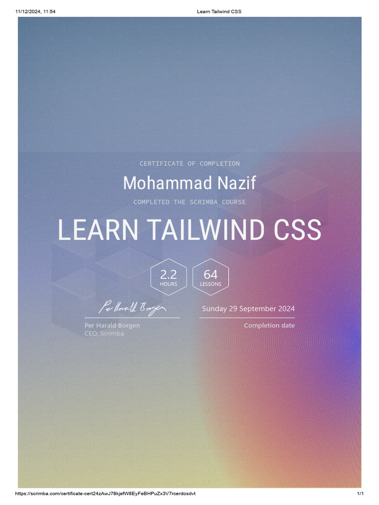 Learn Tailwind CSS | PDF