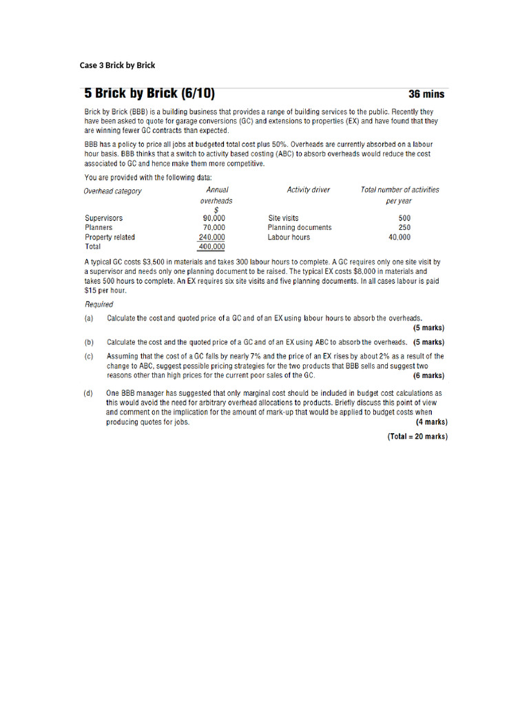 ABC_Case 3 Brick by Brick | PDF
