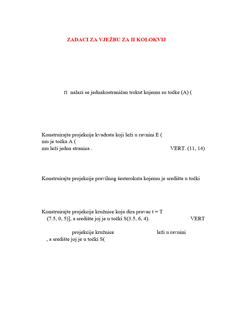 ZDK ZA VJEZBU - 2 - Kolokvij - 2324 | PDF