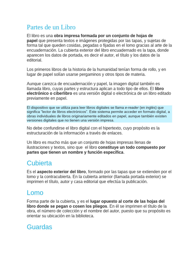 Estructura Completa de un Libro | PDF | Libros | Publicación