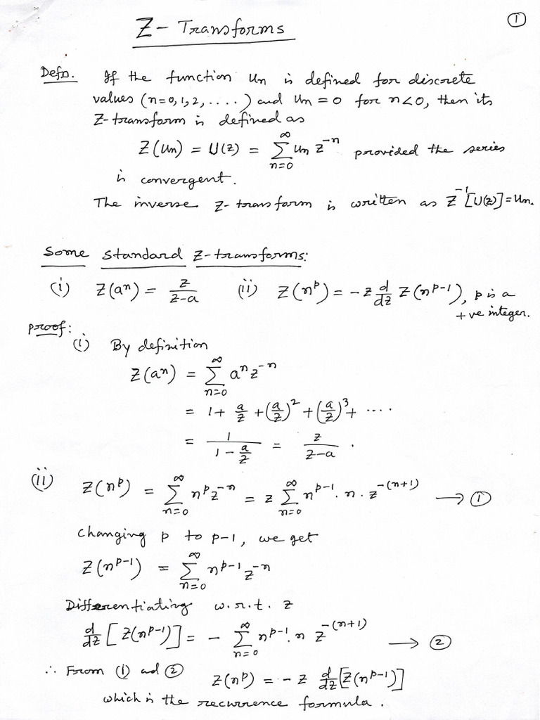 Z Transform | PDF