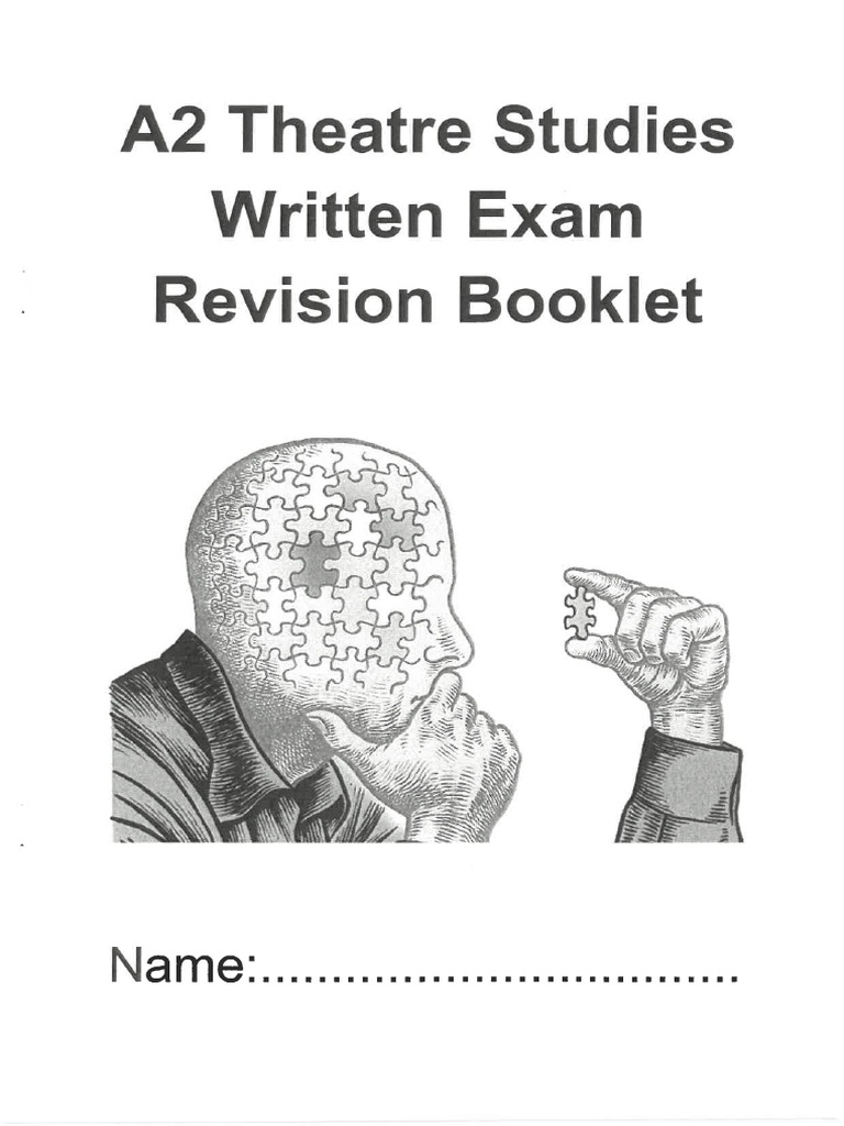 A2 Theatre Studies Written Exam Revision Booklet | PDF