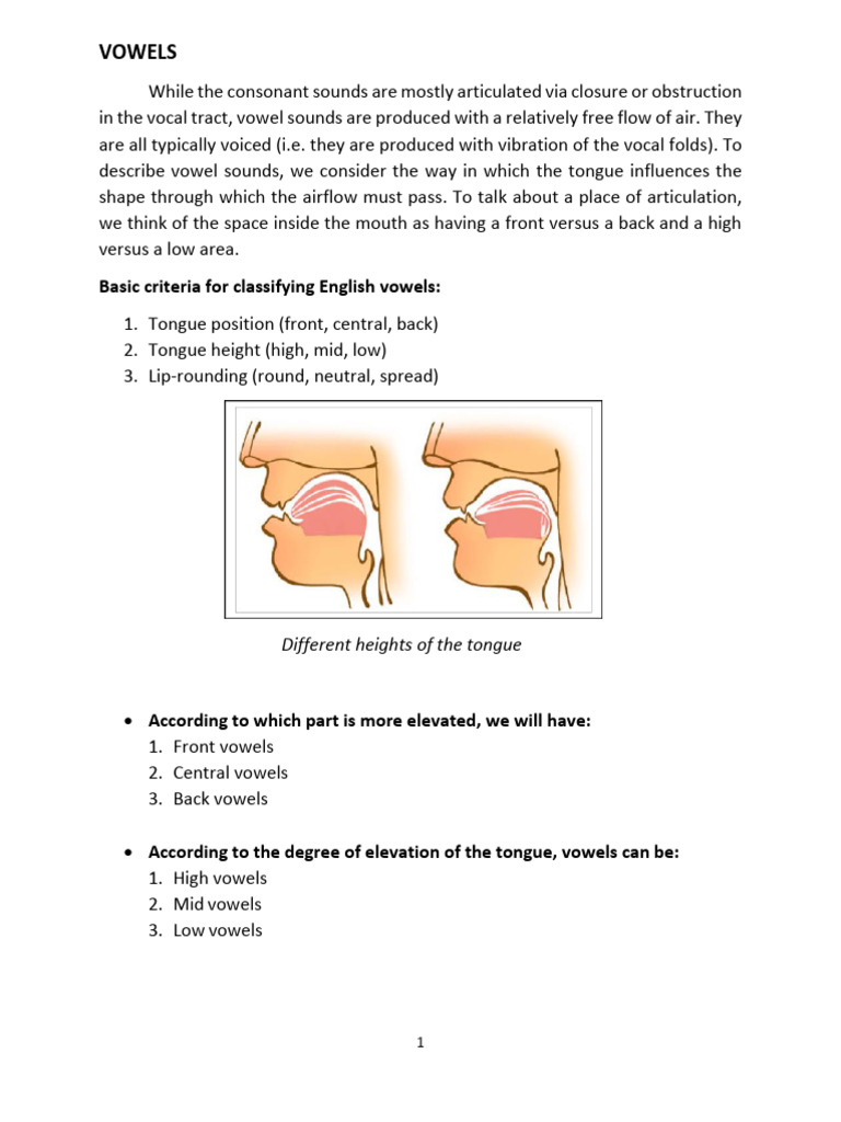 VOWELS | PDF | Vowel | Phonetics
