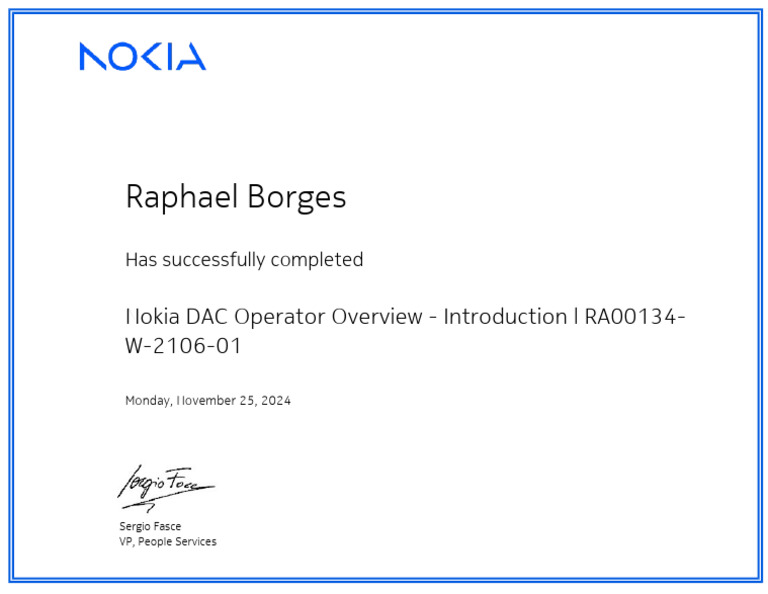 Nokia DAC Operator Overview Completion | PDF