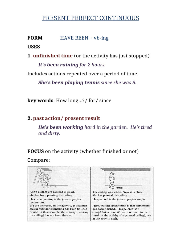 Present Perfect Continuous | PDF
