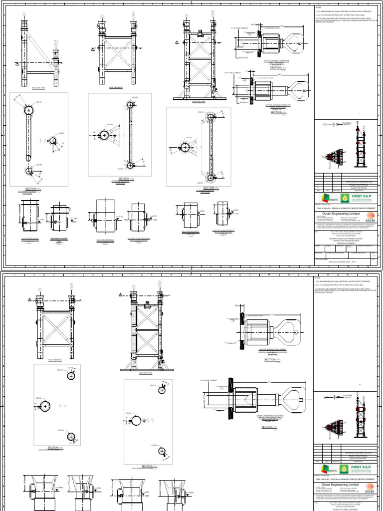 Anyala East Monopile Platform Details | PDF | Screw