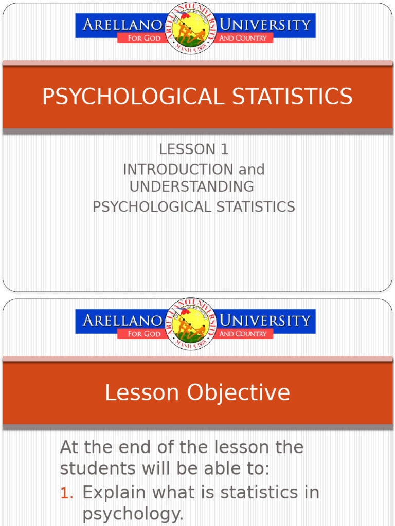 Lesson 1 Understanding Psychological Statistics | PDF | Psychology | Psychometrics