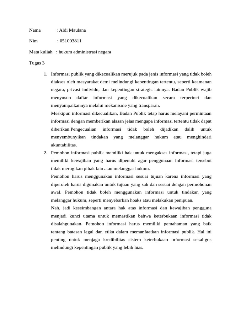 Tugas 3 - Aldi Maulana - Ilmu Negara | PDF