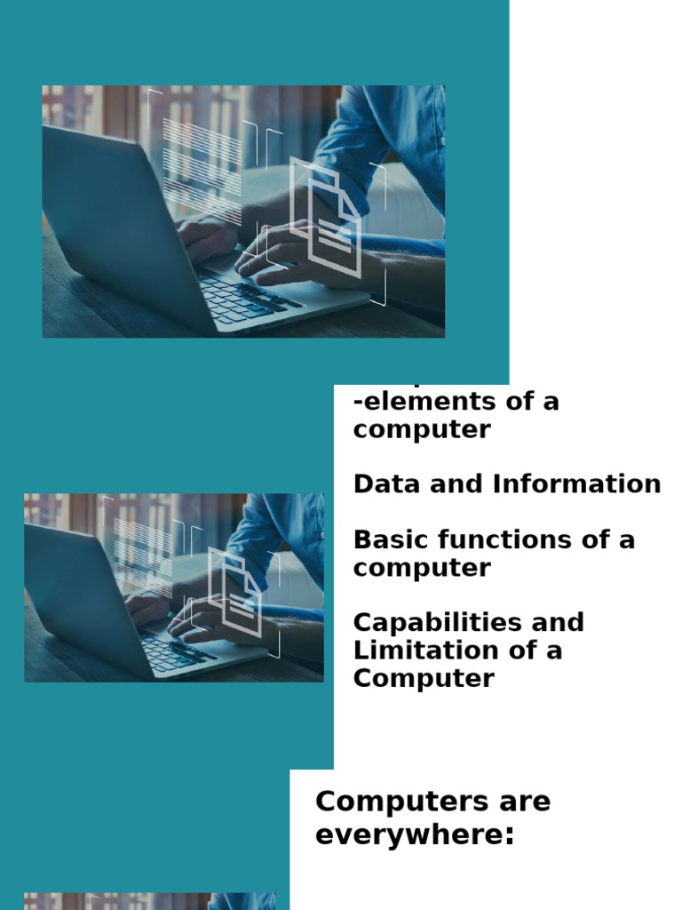 Fundamentals of A Computer | PDF | Information | Data