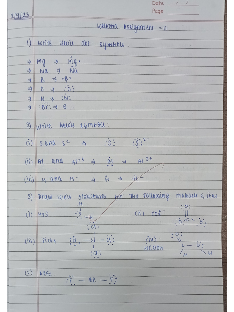 Chemistry Weekend Assignment 11 to 15 | PDF