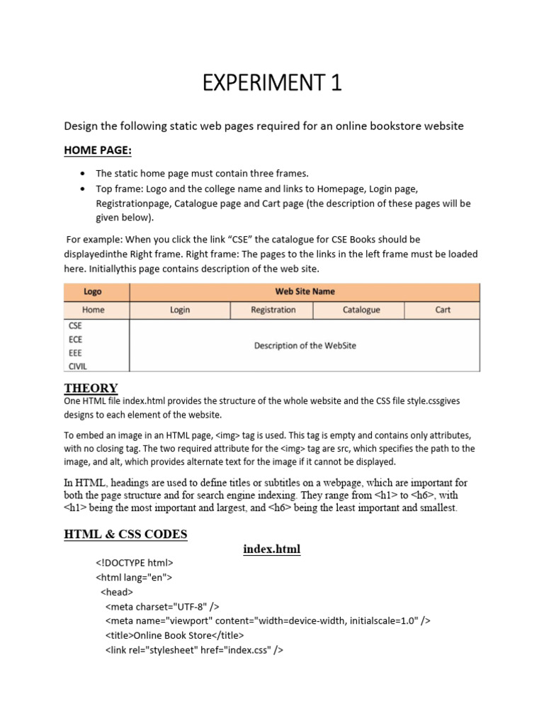 lab1 | PDF | Html | Tag (Metadata)
