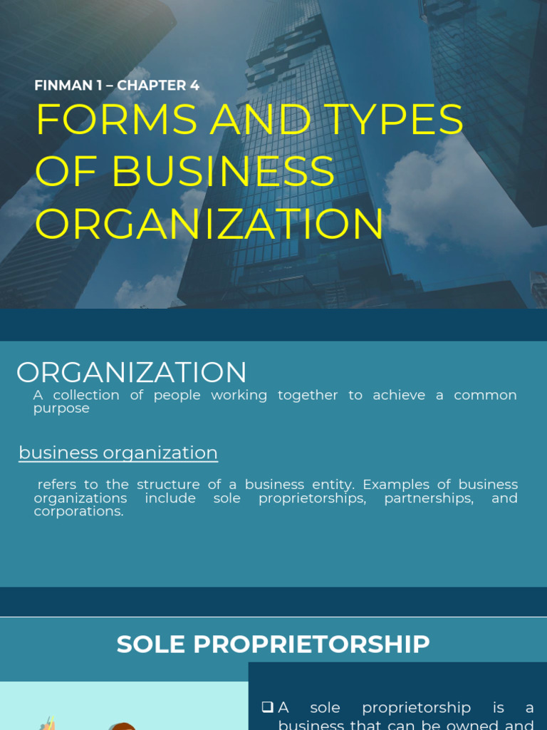 Chapter 4 Forms and Types of Business Organization | PDF | Franchising ...