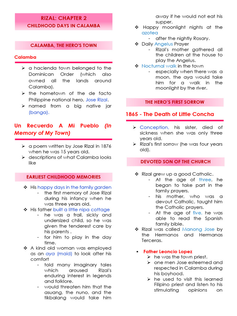 RIZAL Chapter 2 | PDF