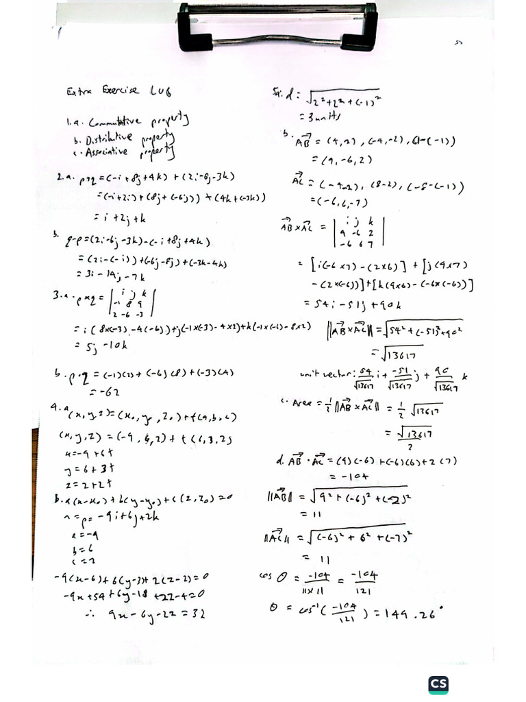 Extra Exercises Lu6 | PDF