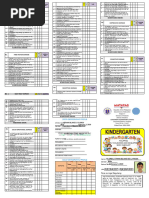 ECCD Checklist KINDERGARTEN | PDF
