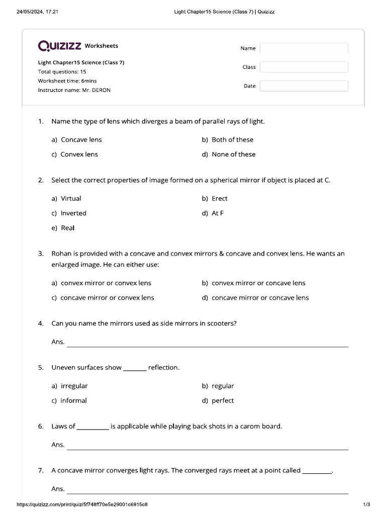 Lightquizzes | PDF