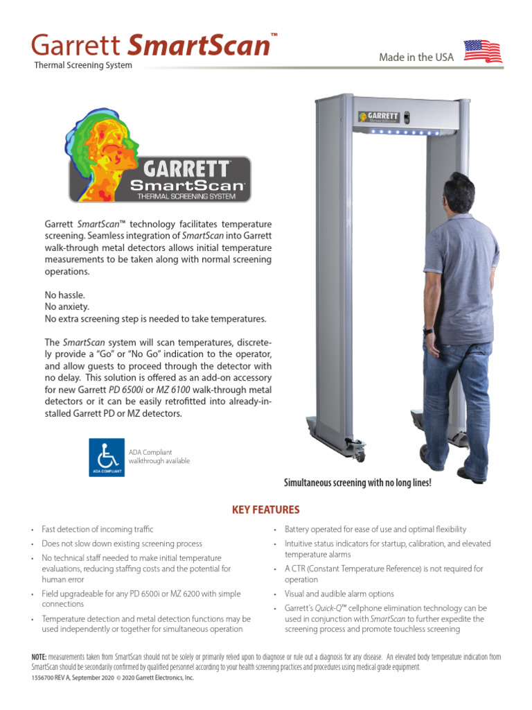 Garrett SmartScan-REV-A-Sept2020 - 0 | PDF | Sensor