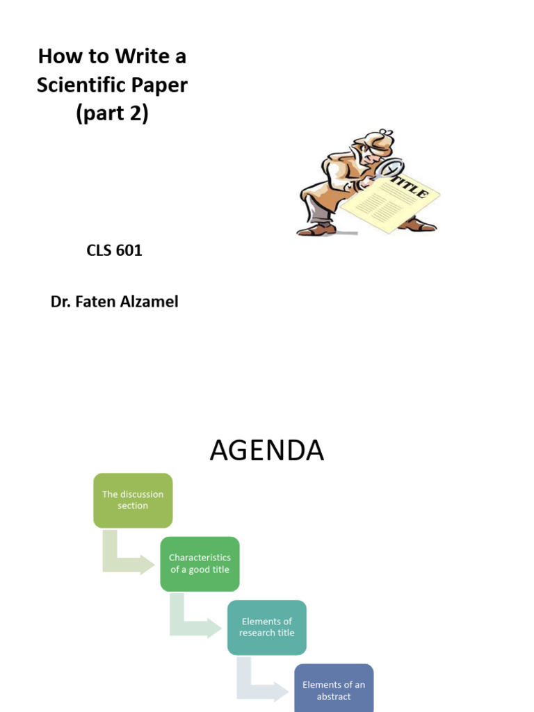 Lec9-How To Write A Scientific Paper 2 | PDF | Abstract (Summary) | Cancer