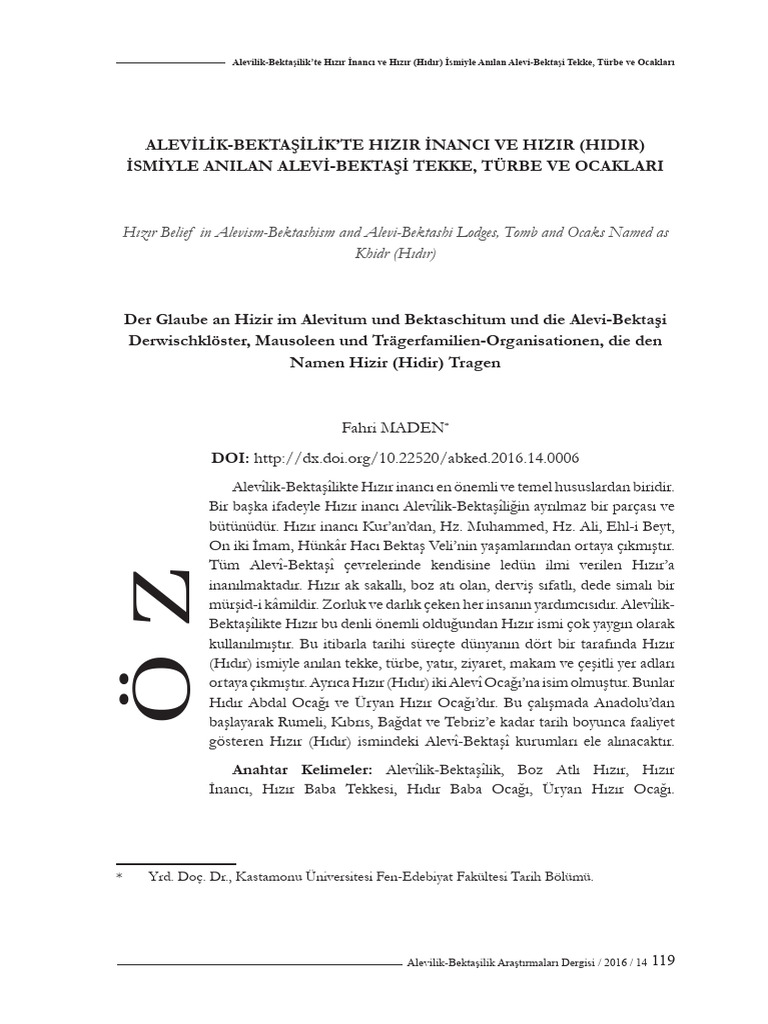 Hızır+Belief+in+Alevism-Bektashism+and+Alevi-Bektashi+Lodges,+Tomb+and ...