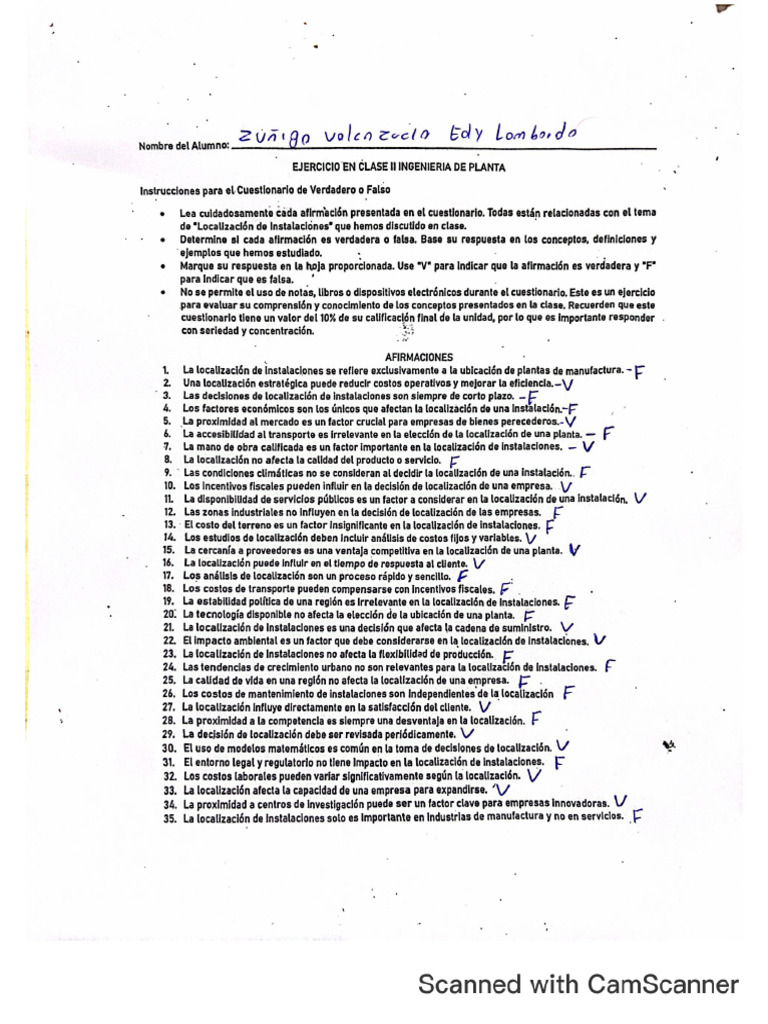 Ejercicio en Clase LL | PDF