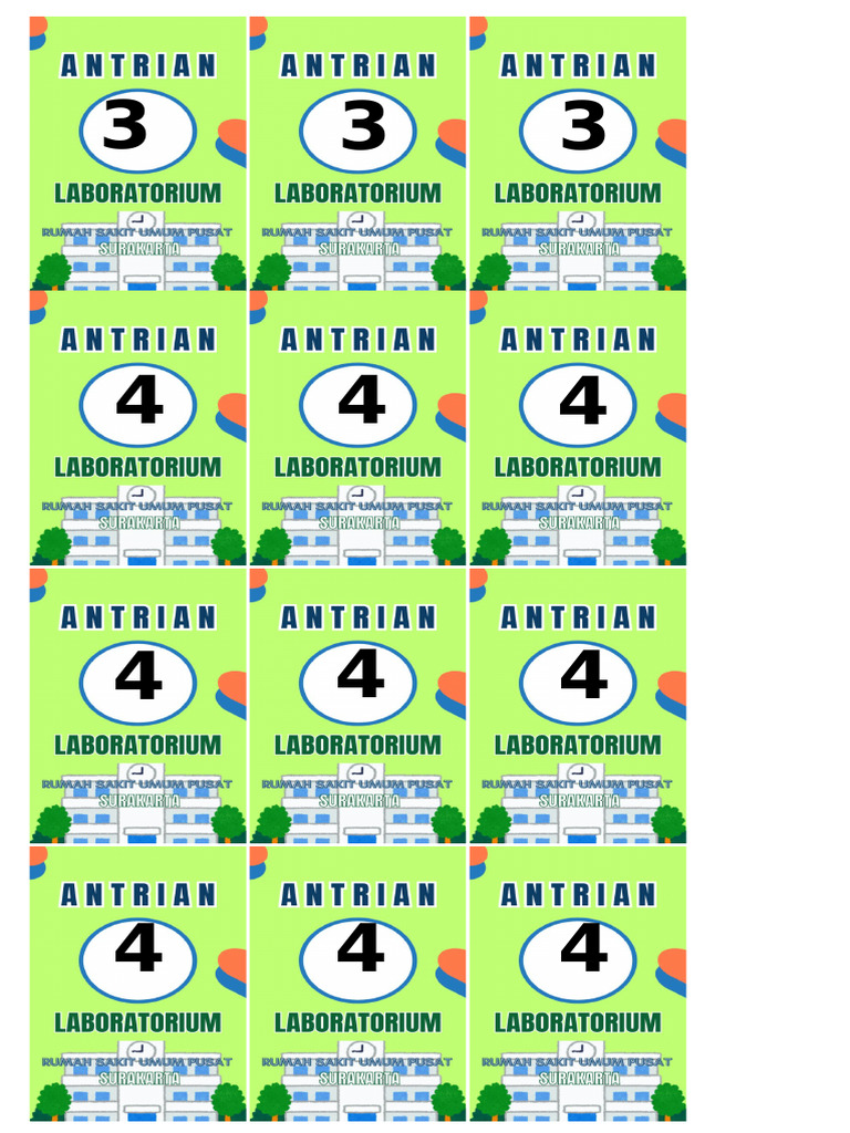 No Antrian Lab | PDF