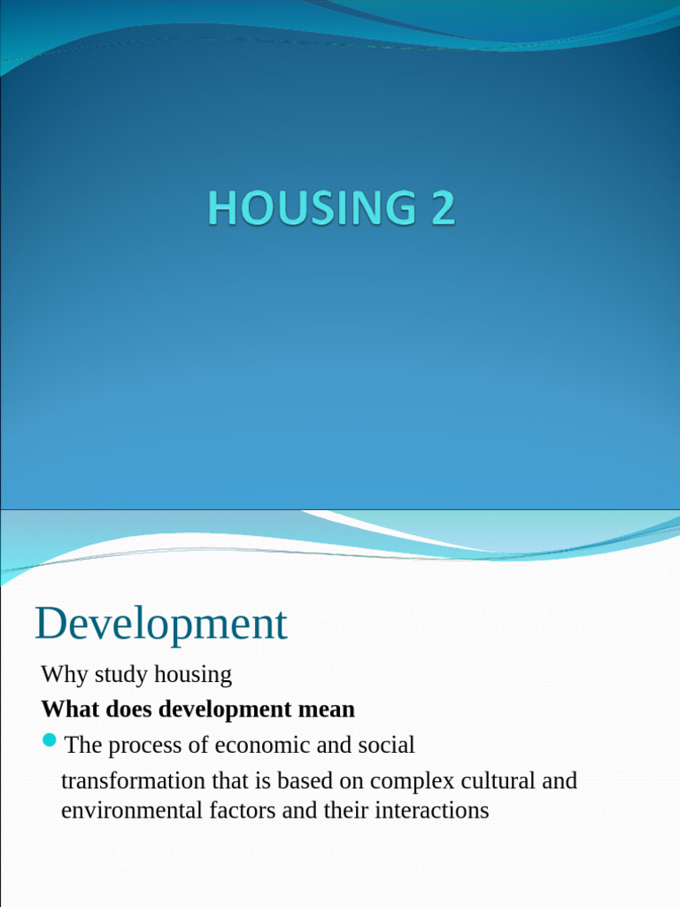 Understanding Housing Development Dynamics | PDF | World Systems Theory ...
