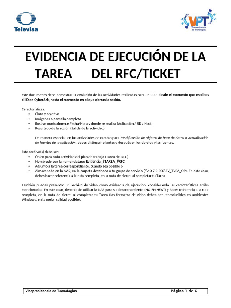 Evidencia de Ejecución de La Tarea 4238970 Del RFC 268922 | PDF | Informática | Software