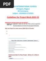 Business Studies Class Xi - Project | PDF