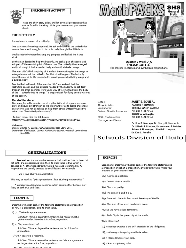 GenMath-Q2_W7-1 | PDF | If And Only If | Proposition