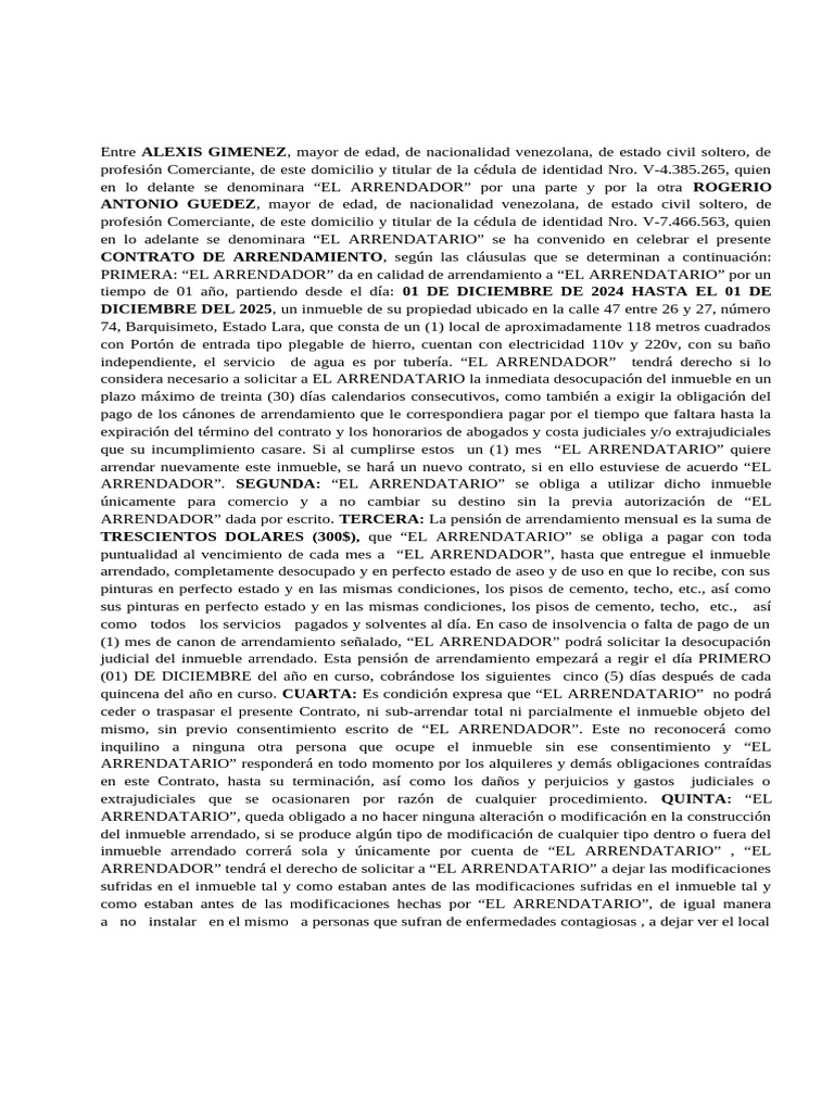 Entre Alexis Gimenez | PDF