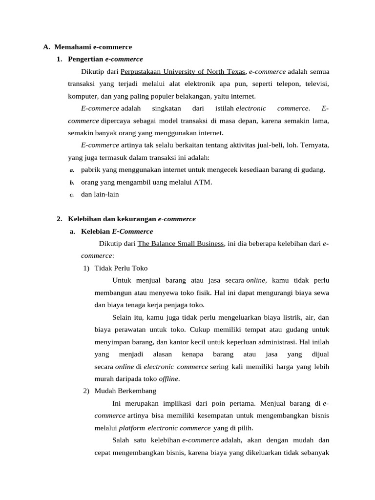 Materi E Commerce | PDF