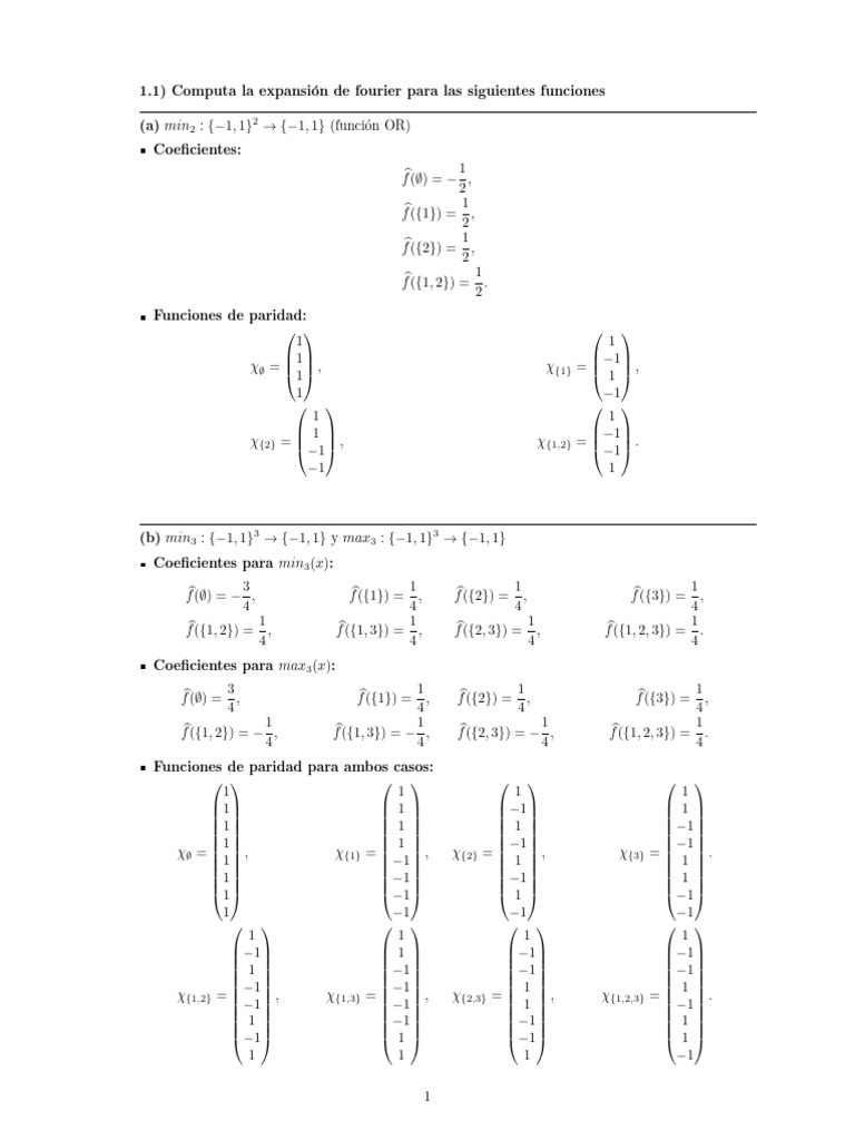 Ejecicios Propuestos de Funciones Booleanas | PDF | Función ...