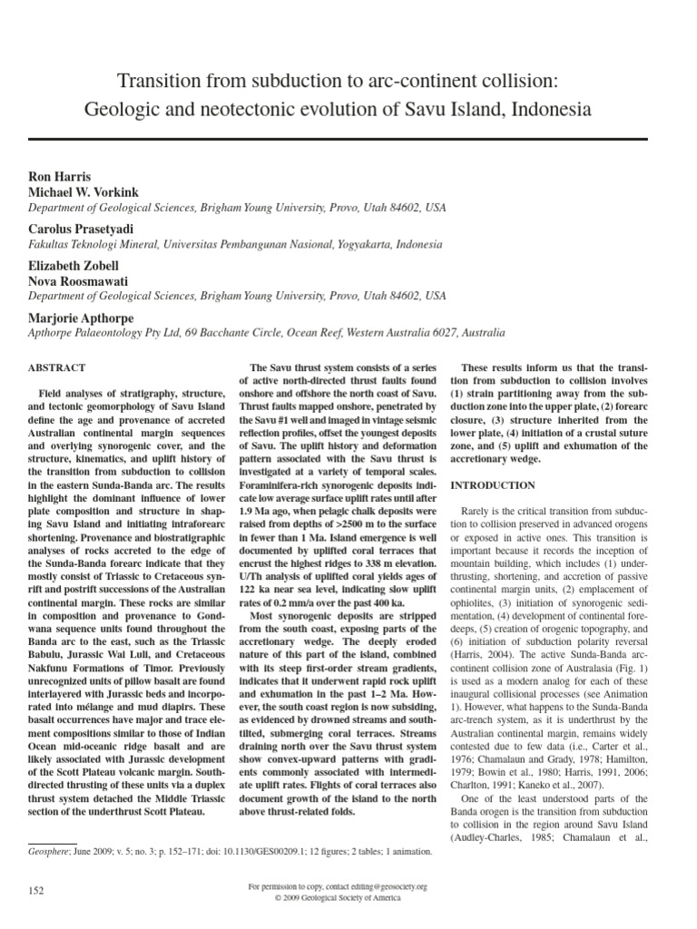 Transition From Subduction To Arc Contin | PDF | Plate Tectonics ...