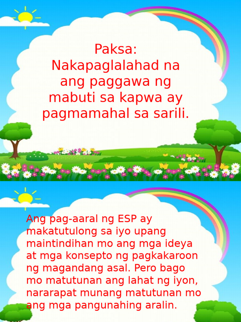 Q2_ESP_MOD 6_#Nakapaglalahad Na Ang Paggawa Ng Mabuti Sa Kapwa | PDF