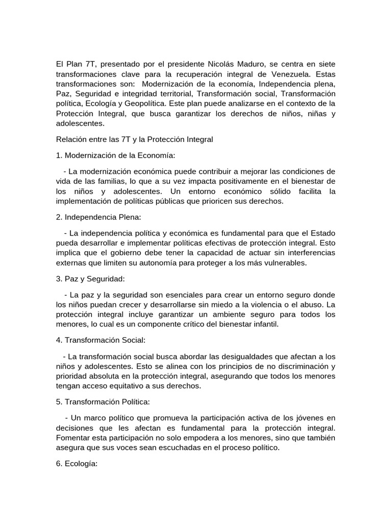 La 7t Protección Integral | PDF | Teoría de la modernización