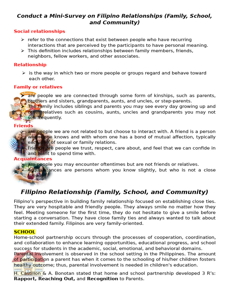 Conduct A Mini Survey Lesson 6 For Learners | PDF | Family ...